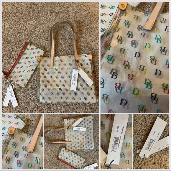 Bags | Dooney Bourke Clear Cosmetic Bag Tote Is Sold | Poshmark